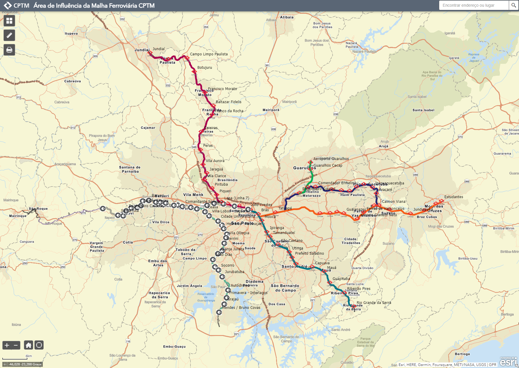 Malha Ferroviária e maior ferrovia do Brasil